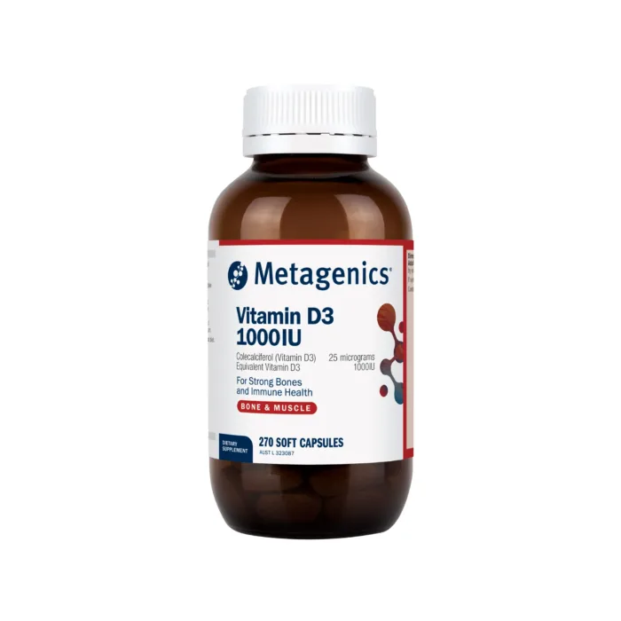 Vitamin D3 1000IU 270 Soft Capsules - Better Backs Melbourne